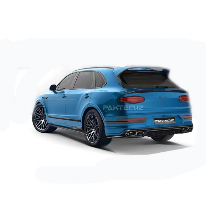 Auto Blue Bentley Bentayga Body Kit Widebody Carbon Fiber Front Lip ...